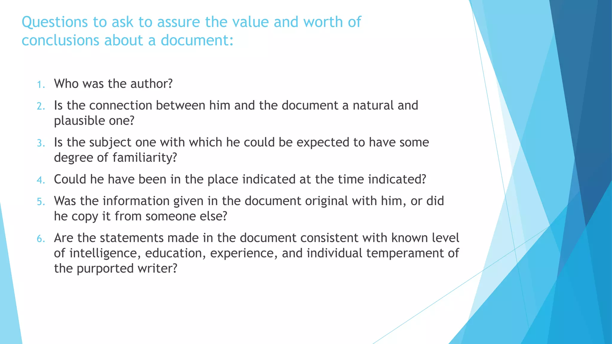 External and internal criticisms | PPTX