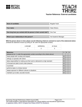 External application reference request mugabe (2) | DOC