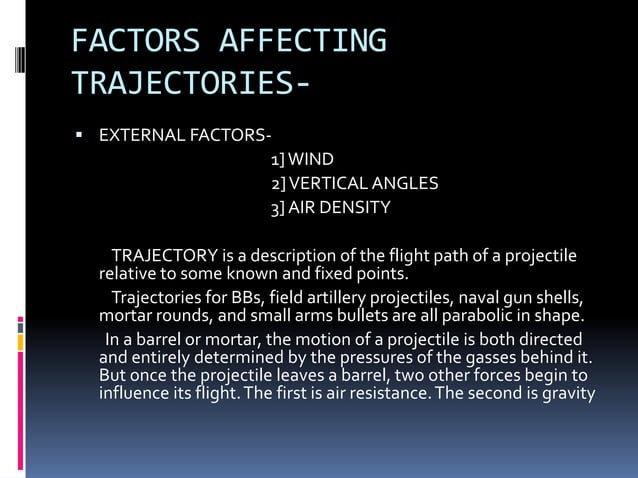 External ballistics | PPTX
