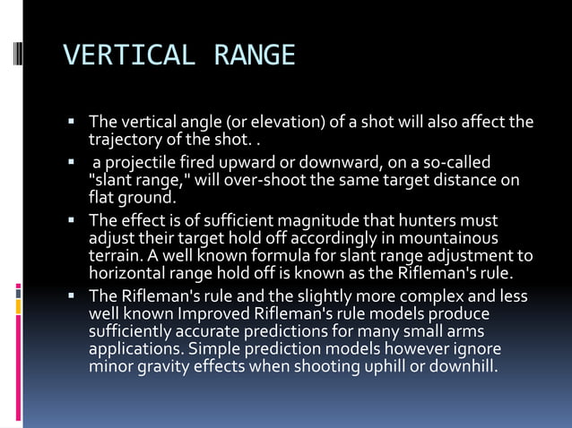 External ballistics | PPTX