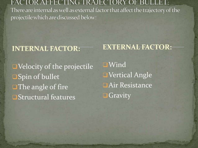 External ballistics | PPTX
