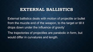 External ballistics | PPTX