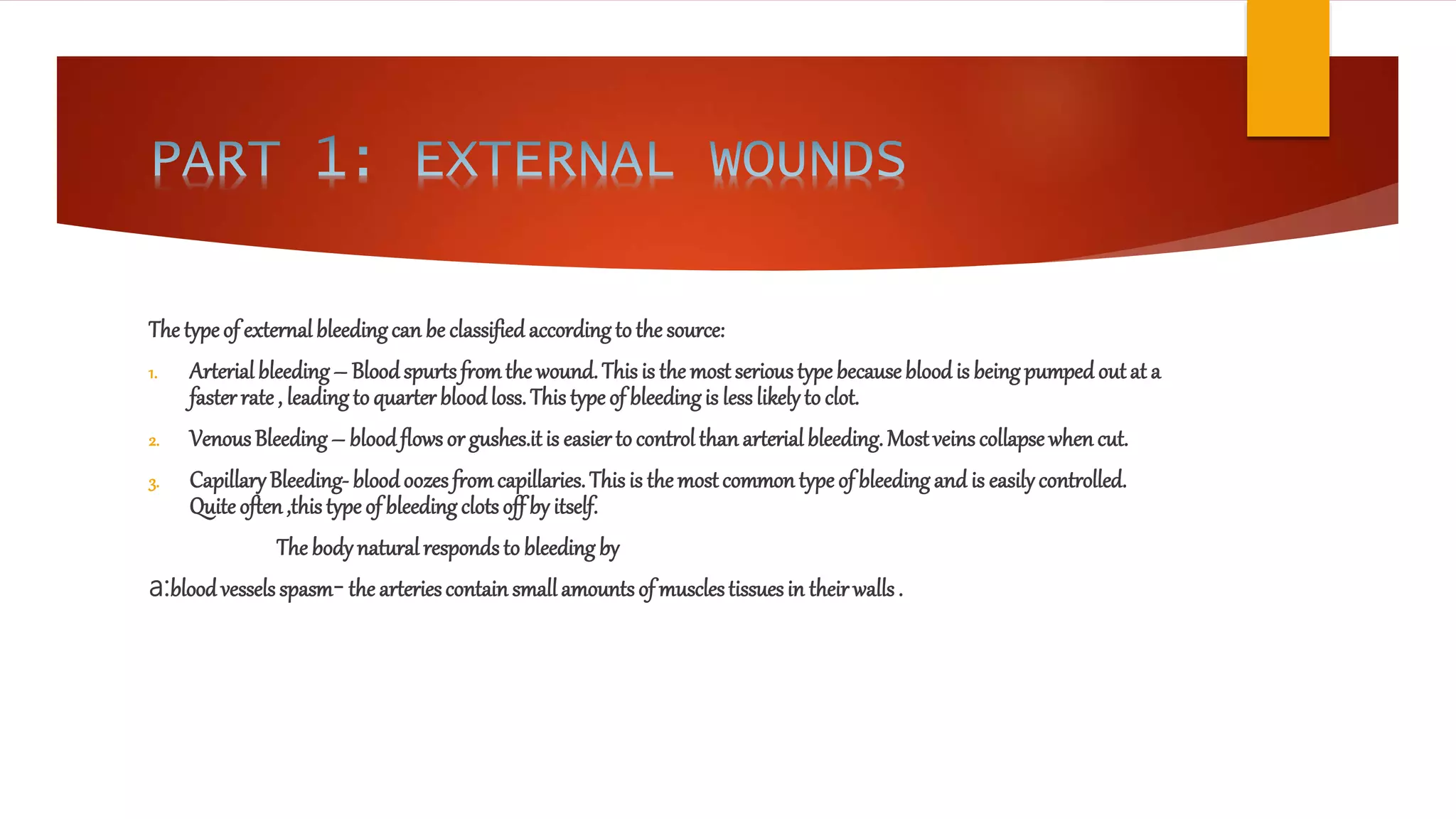 External bleeding grade9 | PPT