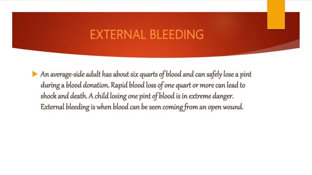 External bleeding grade9 | PPT