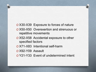 External causes of morbidity | PPTX