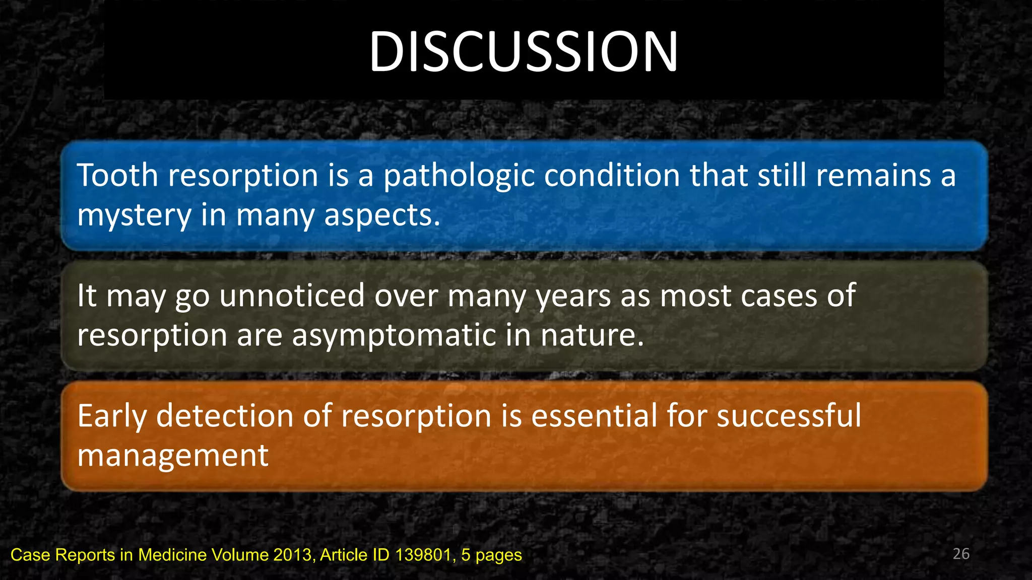 “Saving the borders” External cervical resorption : A Case report | PPTX