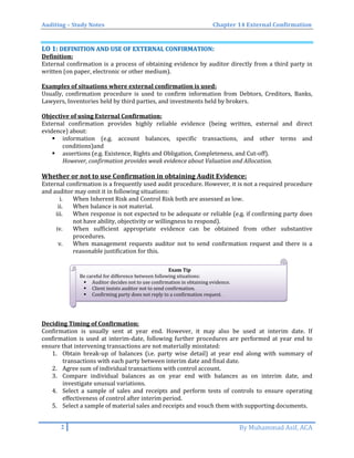 External Confirmation ( Including Case Studies ) | PDF