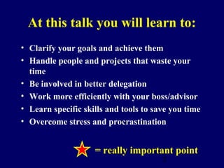 Time Management is the Key to Success (...also coffee)! | PPT