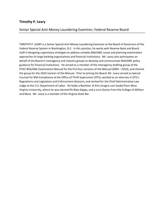 Timothy Leary - Biography | PDF