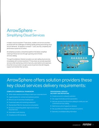 ArrowSphere-Americas Brochure | PDF