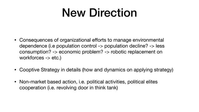 The External Control of Organization: A Resource Dependence Perspective ...