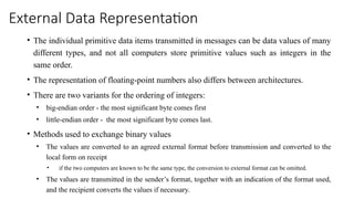 External Data Representation and Marshalling | PPTX