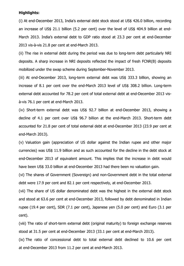 External Debt Management | PDF