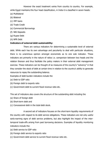 External Debt Management | PDF