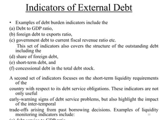 External debt in India & other emerging economies | PPTX