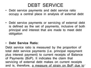 External debt in India & other emerging economies | PPTX