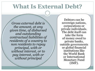 External debt of india | PPTX