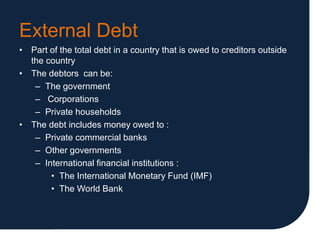 External debt of india kruti | PPTX