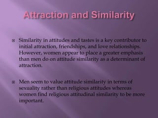 External determinants of attraction | PPTX