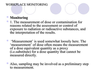 RADIATION -EXTERNAL DOSIMETRY PRSENTATION.ppt