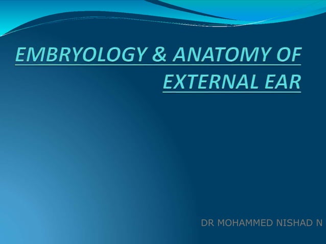 ANATOMY OF EXTERNAL EAR | PPTX