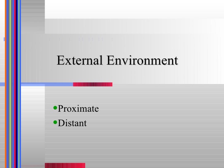 External Environmental Analysis - Strategic Decision Making