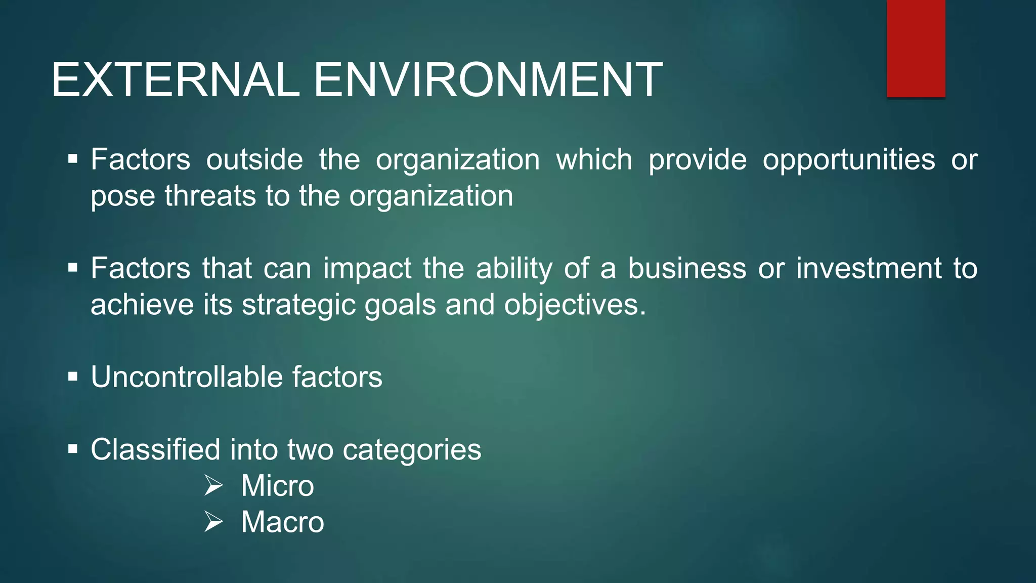 External environment of Organization | PPTX