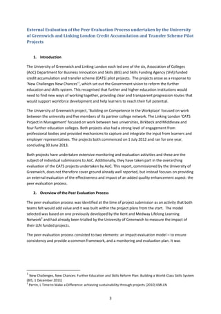 External evaluation of the peer evaluation process final1 | PDF