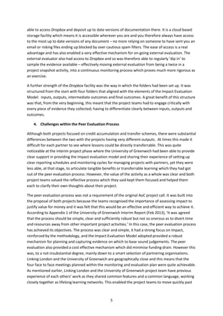 External evaluation of the peer evaluation process final1 | PDF