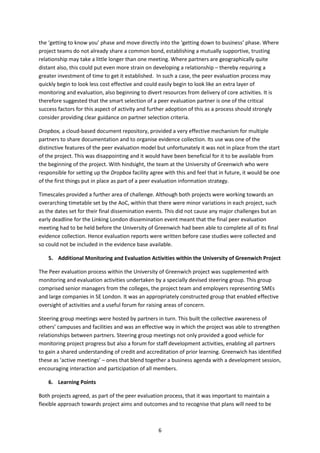 External evaluation of the peer evaluation process final1 | PDF