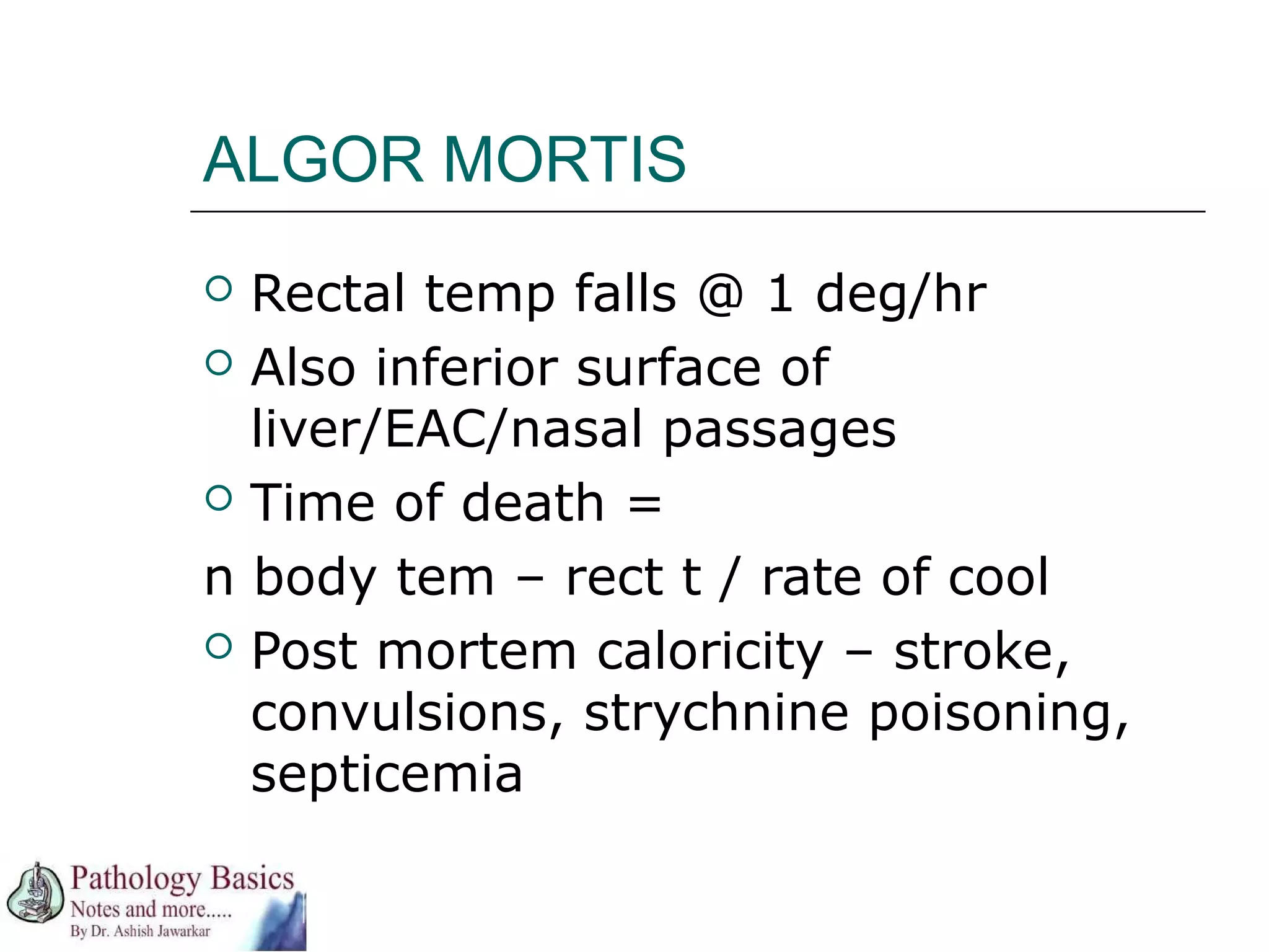 External examination at autopsy | PPT