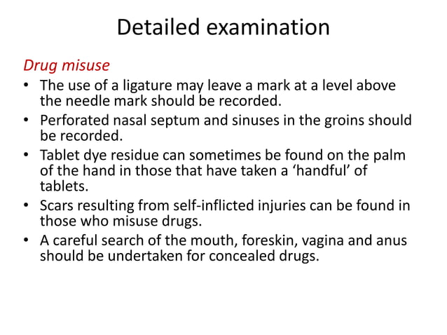 External examination in autopsies with pro forma | PPT