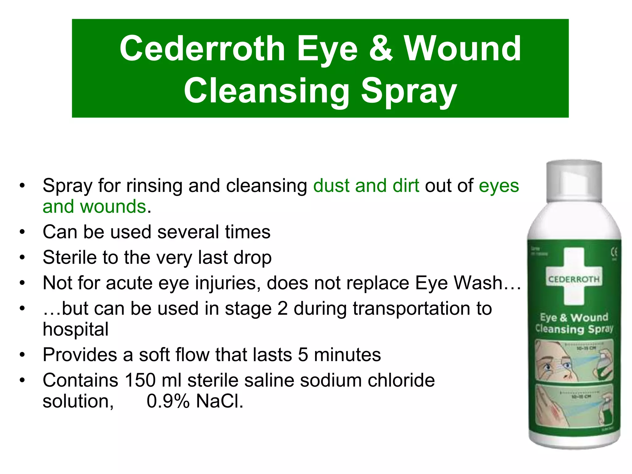 Cederroth Eye Wash 2013 | PPTX