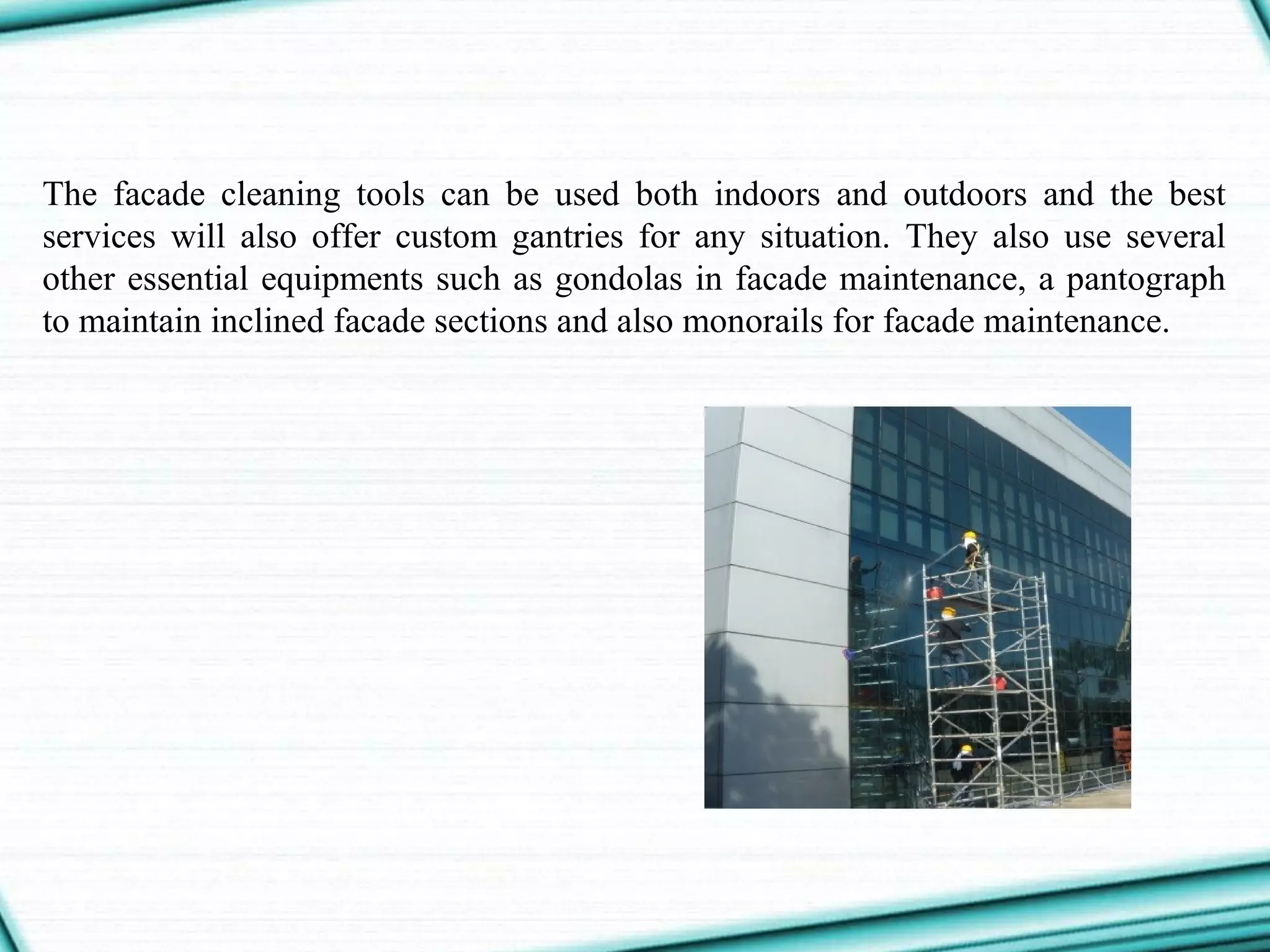 External facade cleaning | PPT