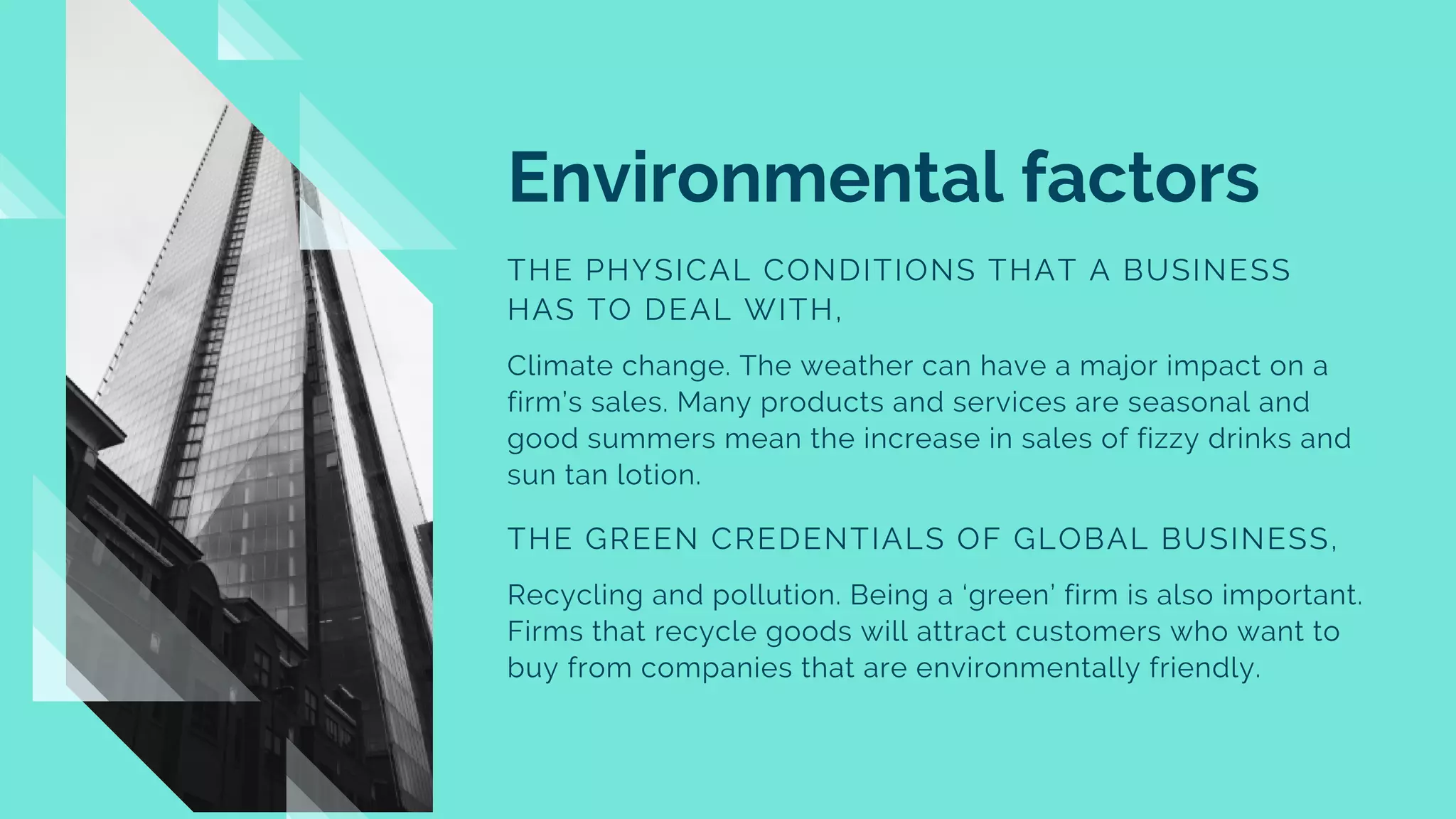 External factors affecting the operation of businesses | PDF