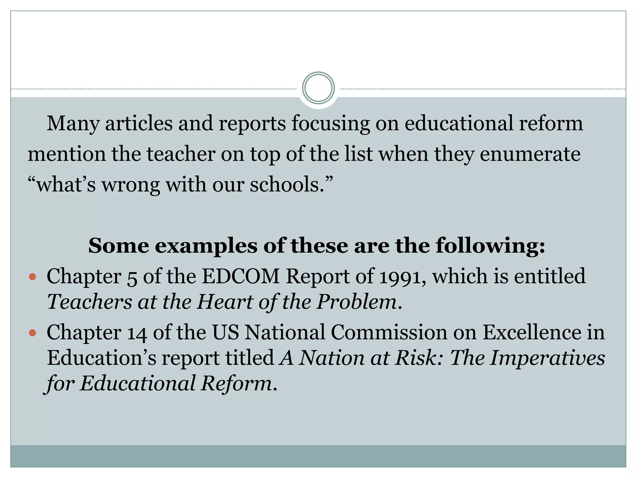External factors that affect the child’s reading comprehension: Teacher ...