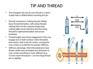 EXTERNAL FIXATORS and its biomechanics ortho | PPTX