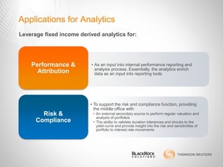 Fixed Income Derived Analytics Powered By BlackRock Solutions | PDF
