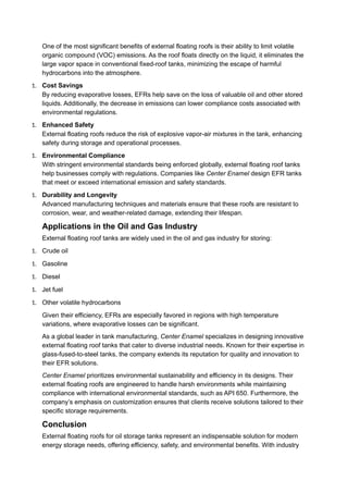 External Floating Roofs for Oil Storage Tanks_ Efficiency and ...