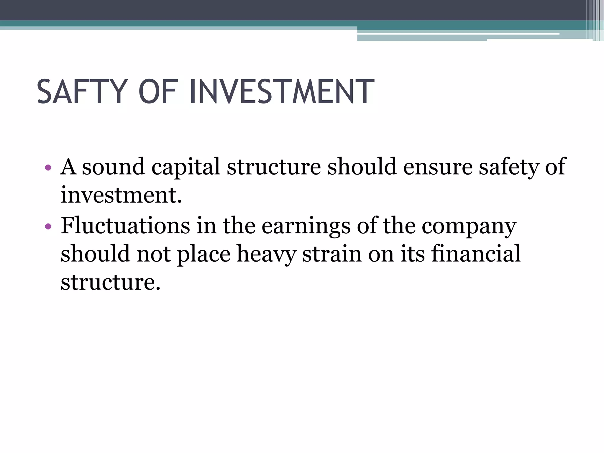Qualities of a good capital structure | PPTX