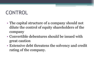 Qualities of a good capital structure | PPTX