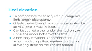 External foot/shoe modification | PPTX