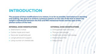External foot/shoe modification | PPTX