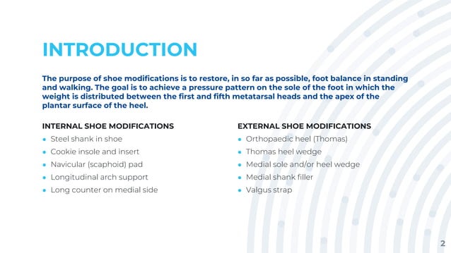 External foot/shoe modification | PPTX