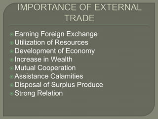 External (foreign) trade | PPTX