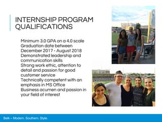 Belk 2016 Classroom Presentation | PPT