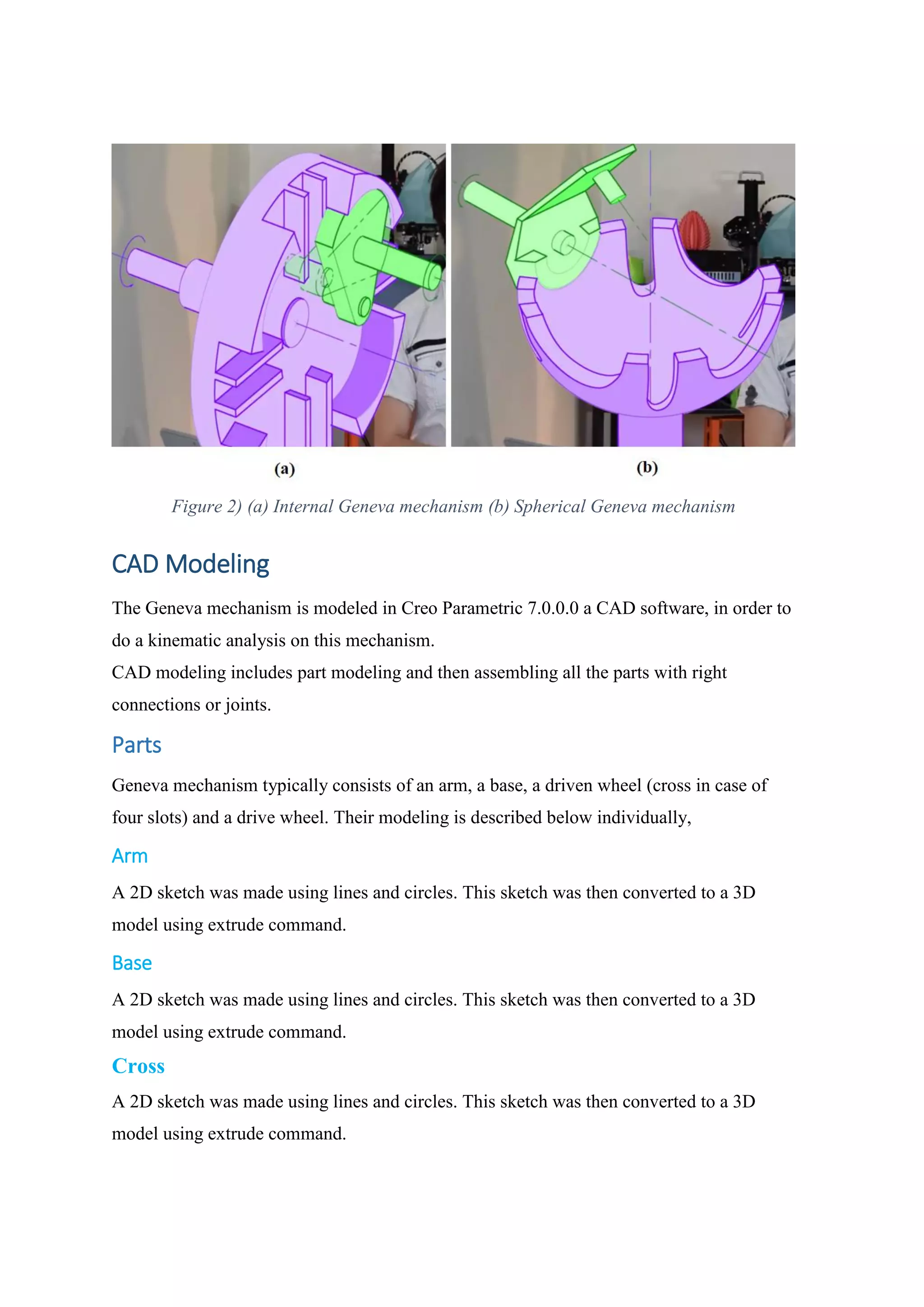 External geneva mechanism mini project report | PDF