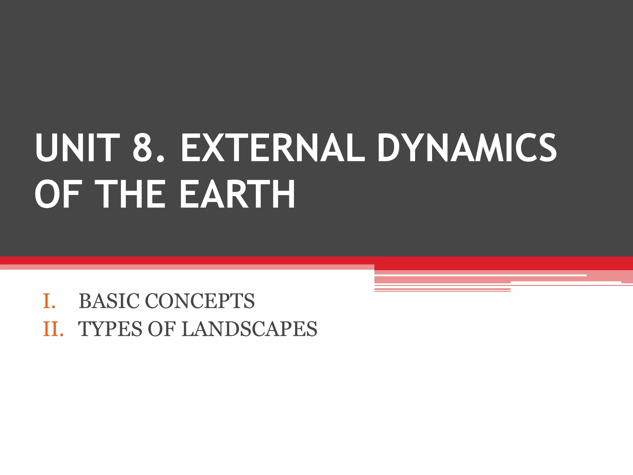 External geological processes and landscapes | PPTX