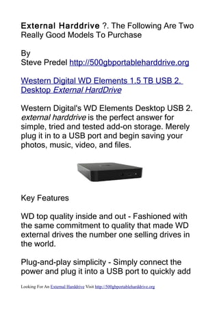 External Harddrive | ODT