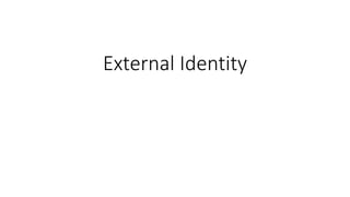 External identity | PPT